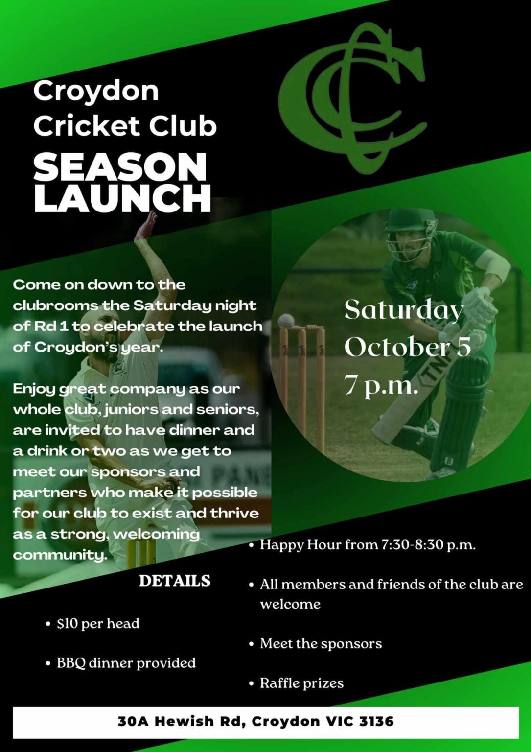 Season Launch – Croydon Cricket Club
